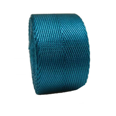 Indigo blue herringbone pattern nylon webbing | webbing manufacturers